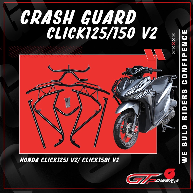 Full Armor Crash Guard Honda Click125i / Click150i V2（With Mounting ...