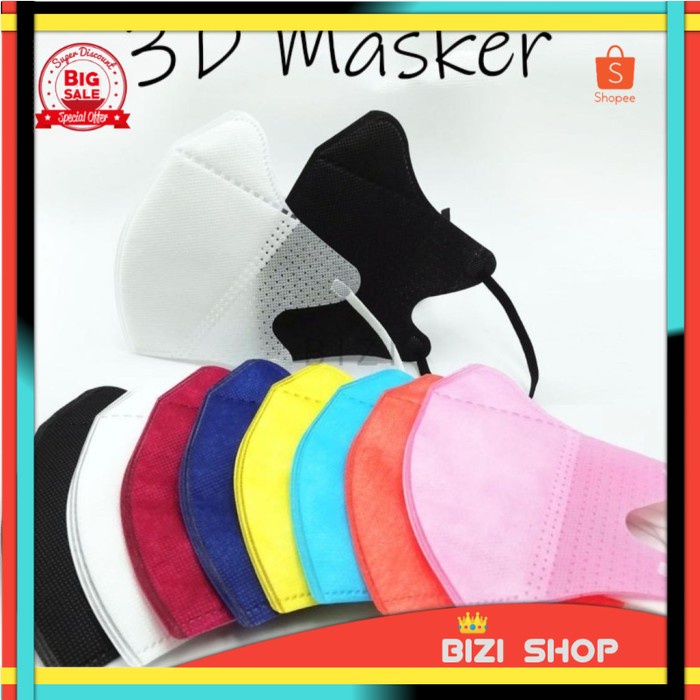 3d duckbill Earloop mask contains 50 without Box. Colorful Duck bill ...