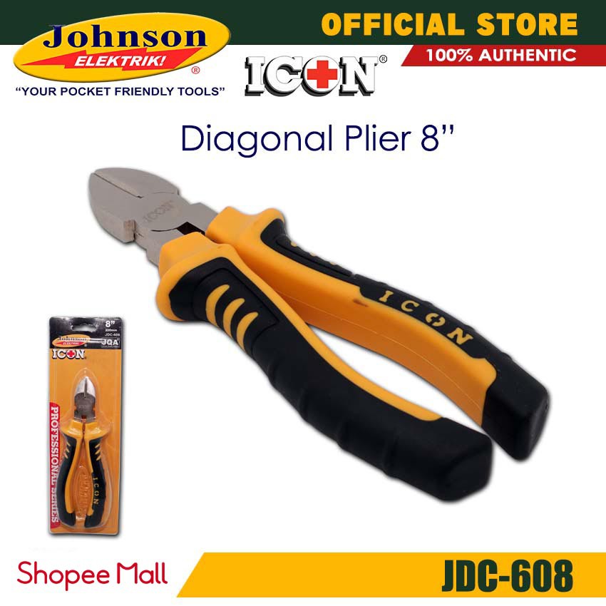 Johnson Elektrik JDC-608 Diagonal Cutting Plier 8" | Shopee Philippines