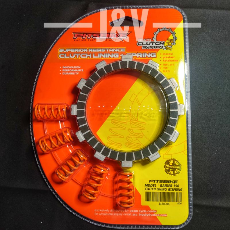 Pitsbike Raider 150 carb/f.i Clutch Lining w/ Spring | Shopee Philippines