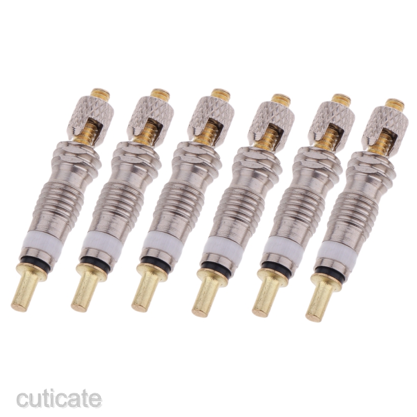 6 Pieces Bike Presta Core Replacement Tubeless French Cores Stem ...