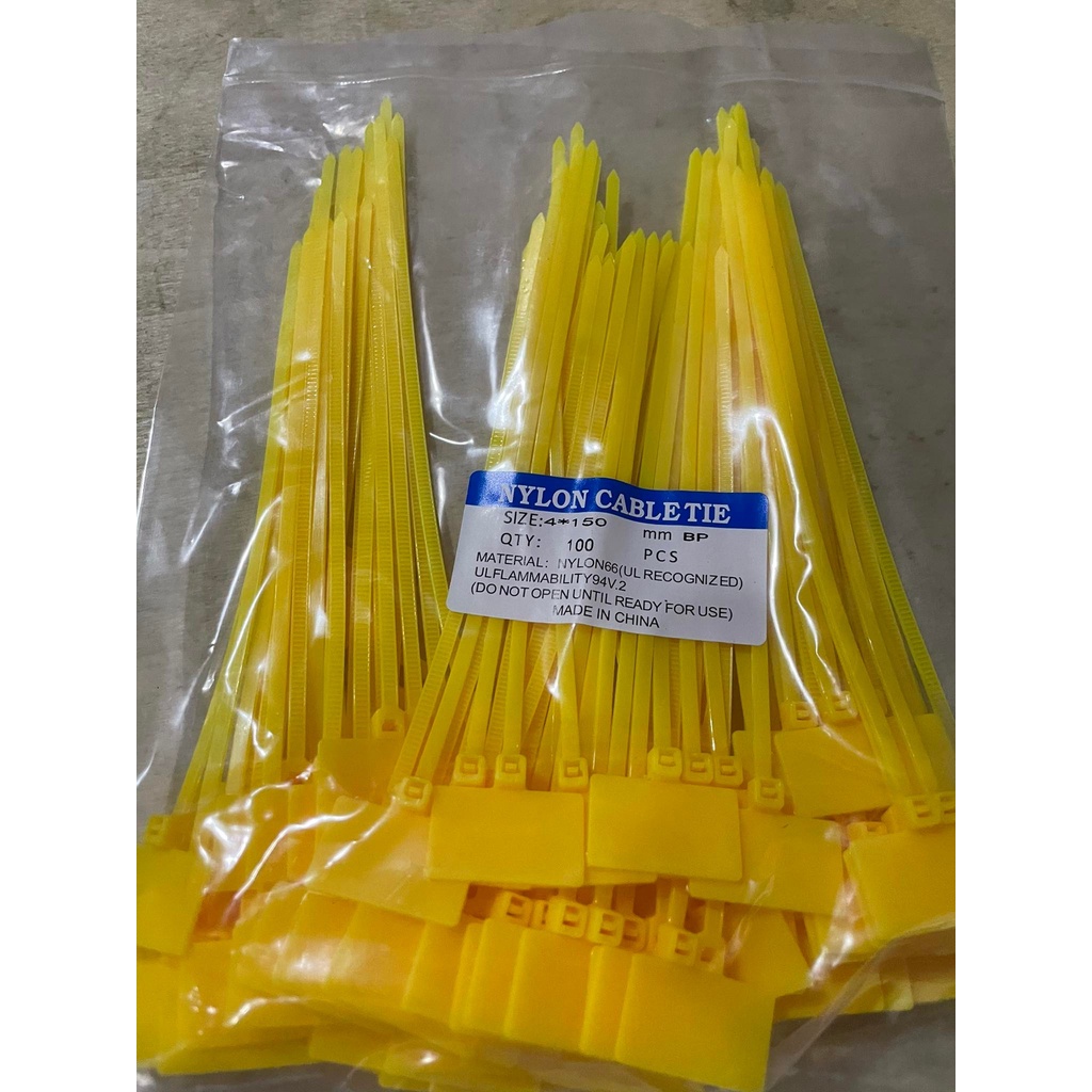 [DNC] 100pcs Easy mark Nylon Cable Ties tag labels Plastic Signage ...