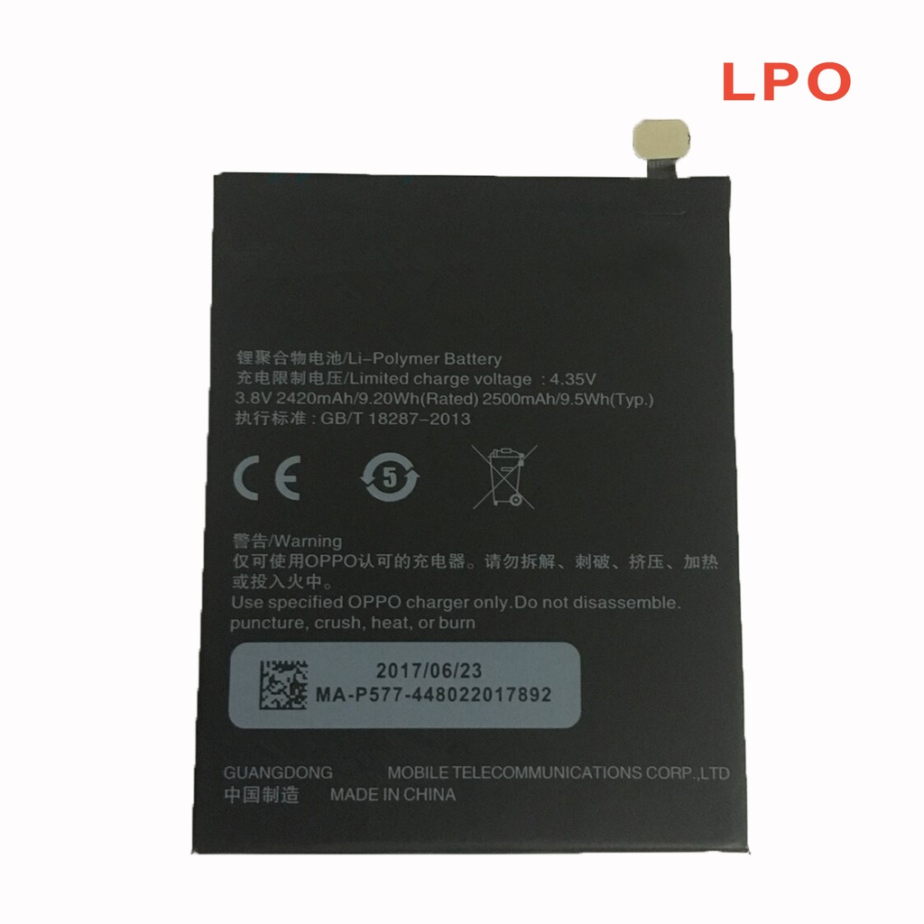 LPO for OPPO A51 BLP577 Model High Capacity Battery 2500mAh | Shopee ...