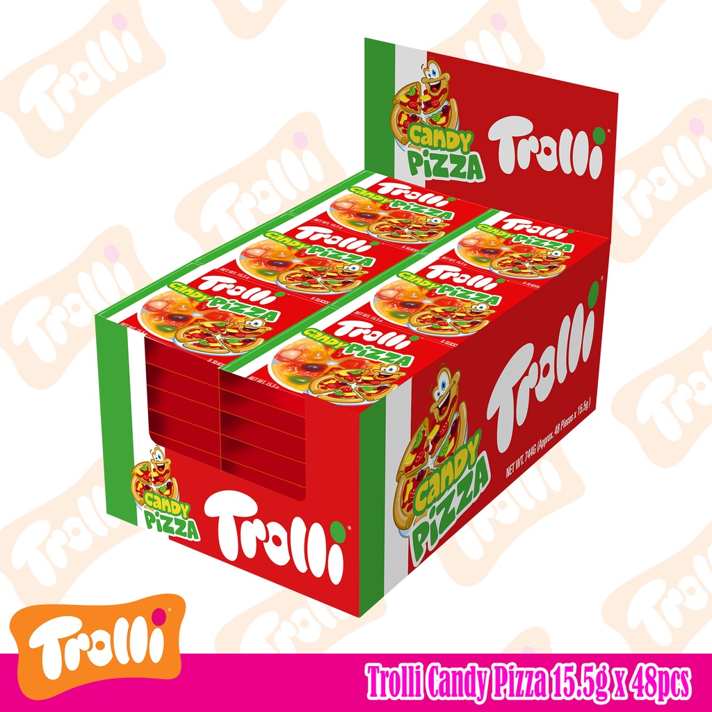 Trolli Gummi Pizza 15.5g x 48pcs (tray) | Shopee Philippines