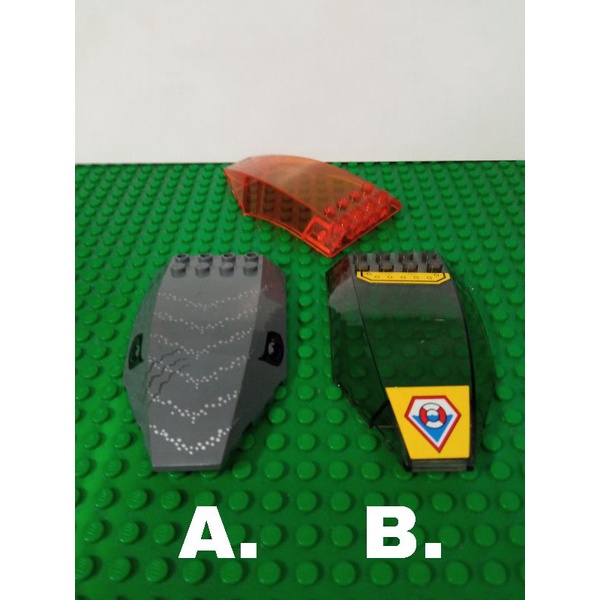 Authentic Lego Decorated Windscreen 10 x 6 x 2 Curved Set C No ...