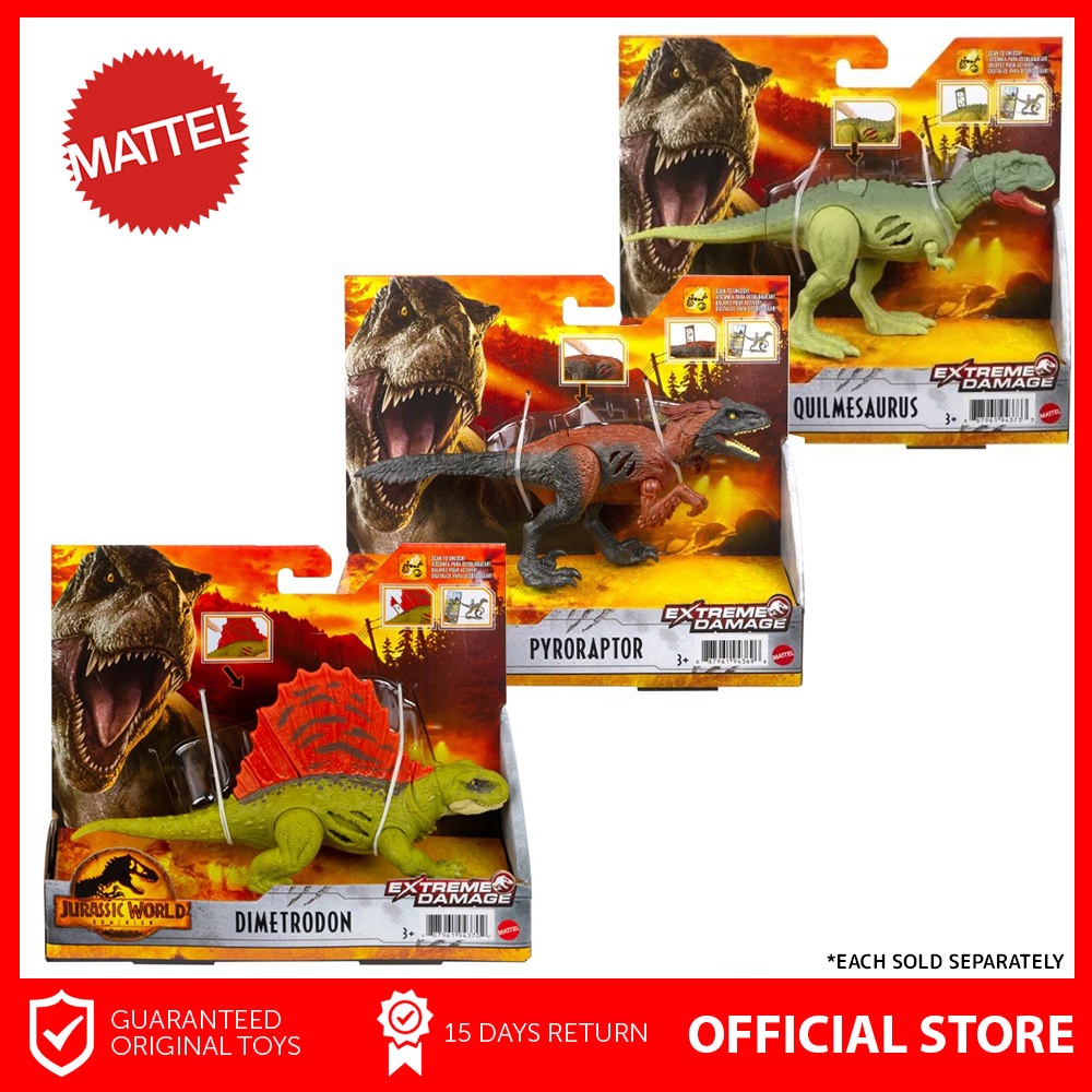 Jurassic World Dominion Extreme Damage Feature Dino Double Sided Damage ...