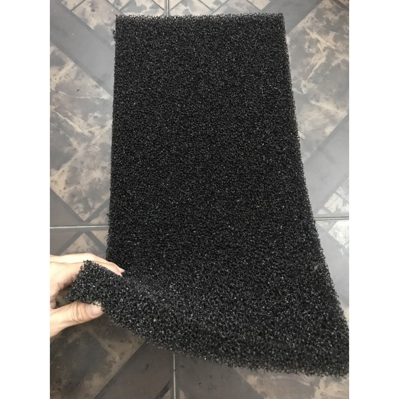 Black Aquarium Filter Sponge (25x50x4cm) | Shopee Philippines