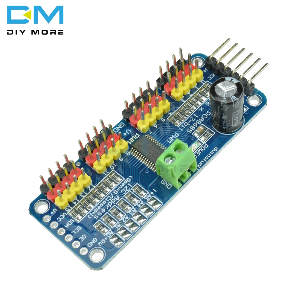 PCA9685 16CH 16 Channel 12-bit PWM Servo Driver I2C IIC Interface Shield Board Module For ...