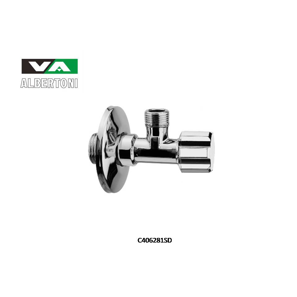 Albertoni Angle Valve 1/2M Inlet x 3/8 w/ Nut (European size) by Kuysen ...