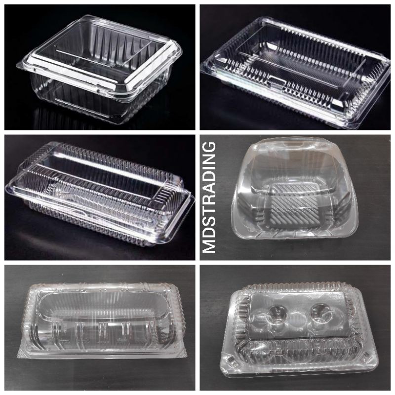 10PCS Clamshell Packaging - Loaf Burger Cake Brownies Pastry | Shopee ...