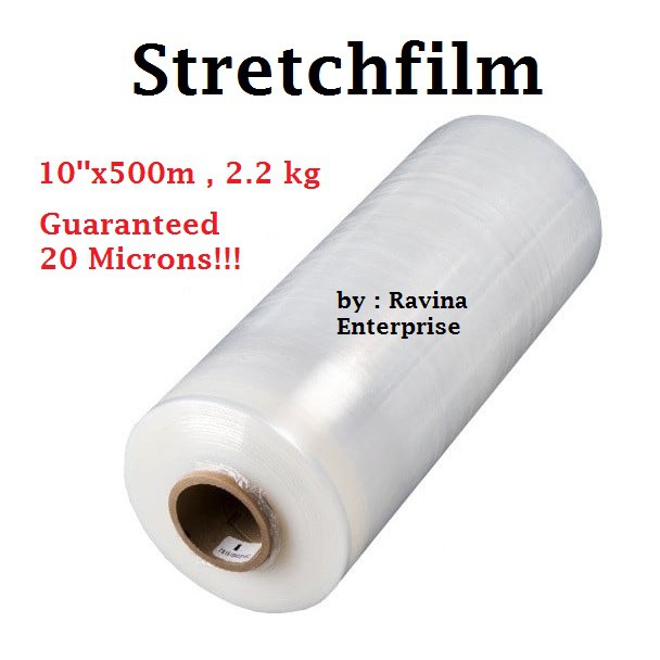 Stretch Film / Jack wrap 10''x500m Guaranteed 20 microns | Shopee ...
