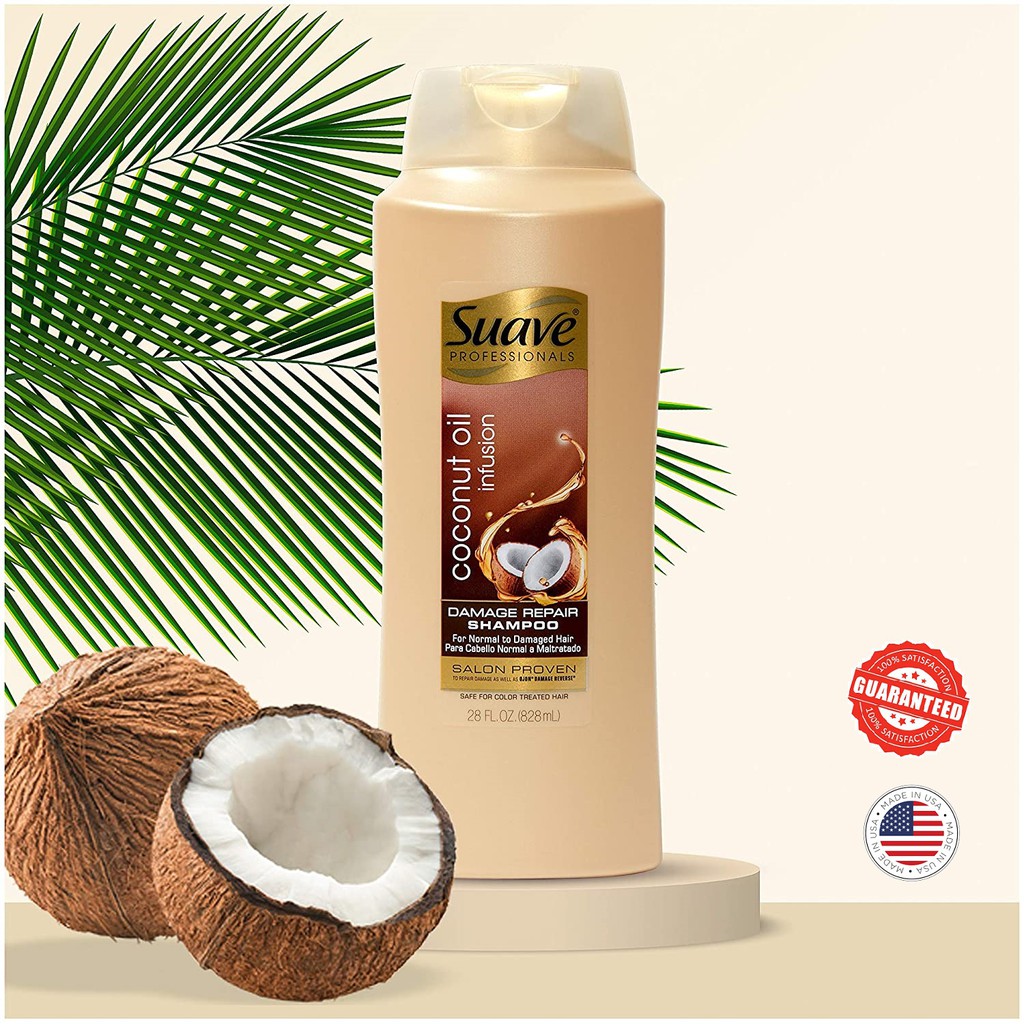 Suave Professionals Coconut Oil Infusion Damage Repair Shampoo ...