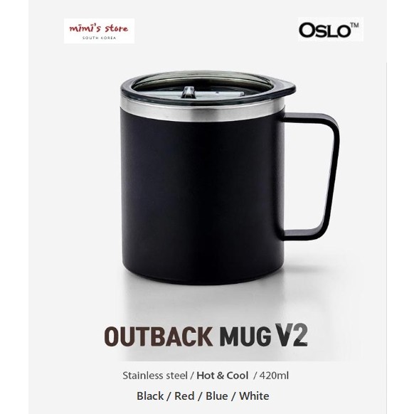 [OSLO] Oslo Outback Mug V2 Stainless steel Mug Tumbler 420ml Hot&Cool ...