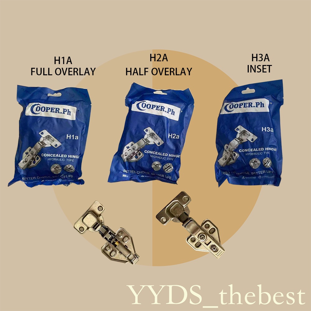Cooper.ph 2pcs Hydraulic soft close and ordinary Concealed Hinges ...