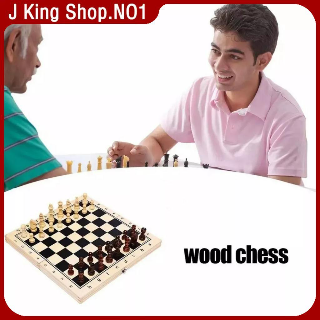 Folding Wooden Chess Board Pieces Set Board Game 3Size | Shopee Philippines