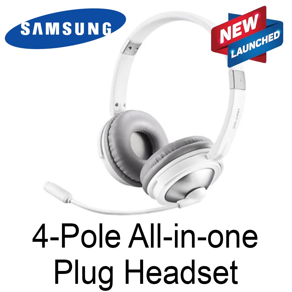 SAMSUNG SHS-510WT 4 Pole All in One Plug Headset Headphone Noise ...