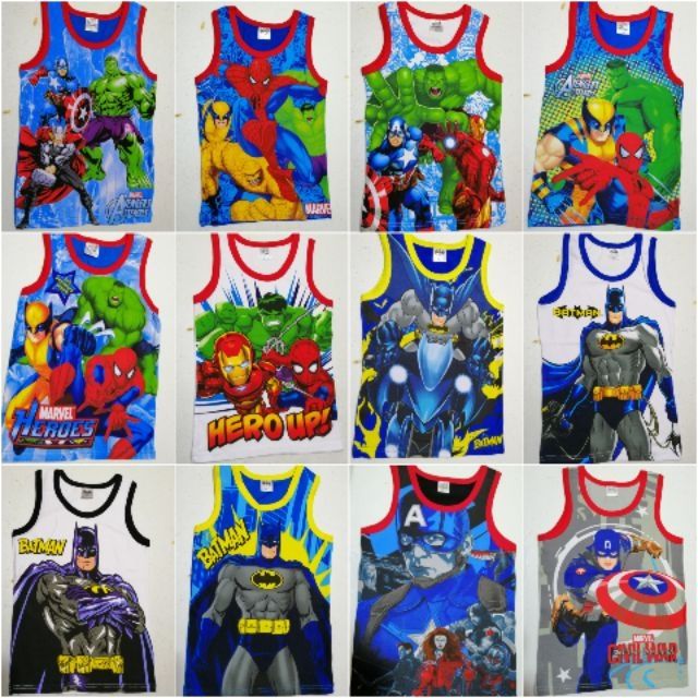 boys character sando assorted design | Shopee Philippines