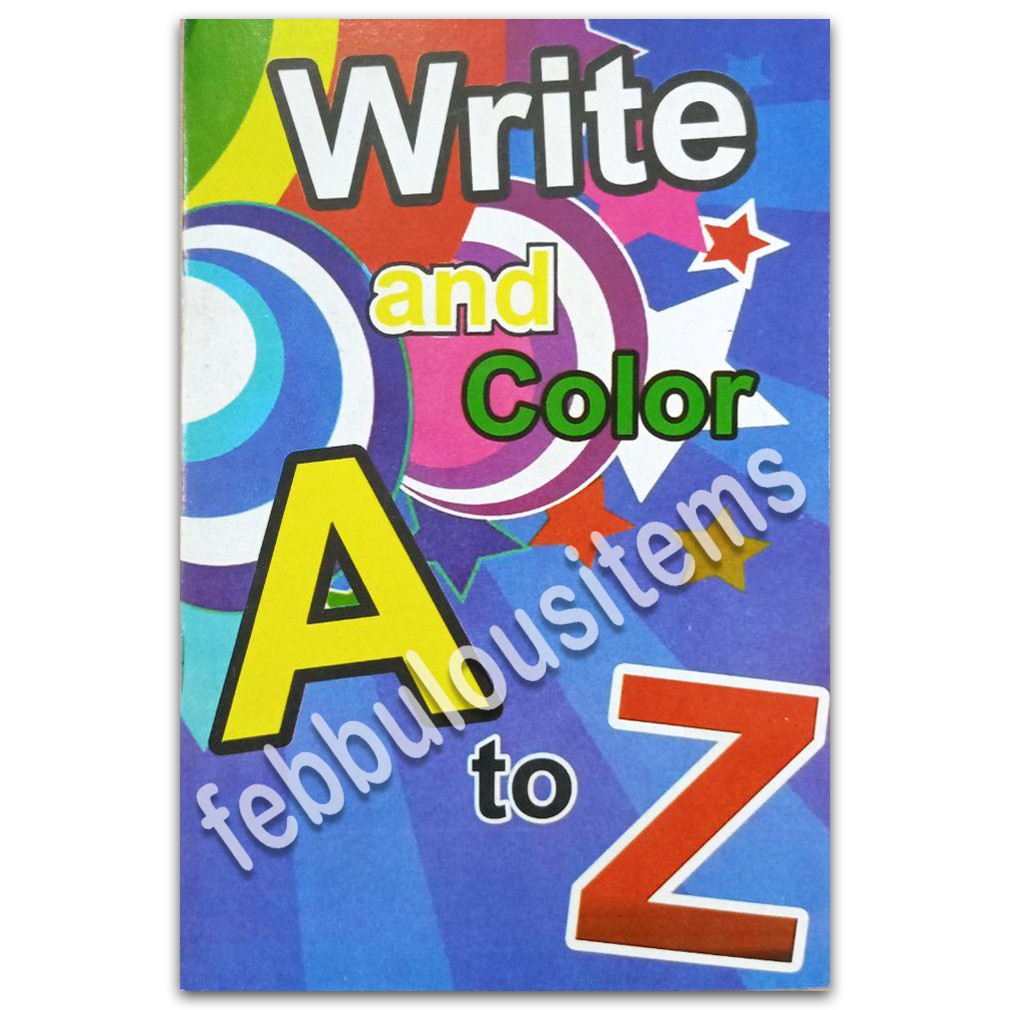 Write And Color A To Z Children's Educational Book | Shopee Philippines