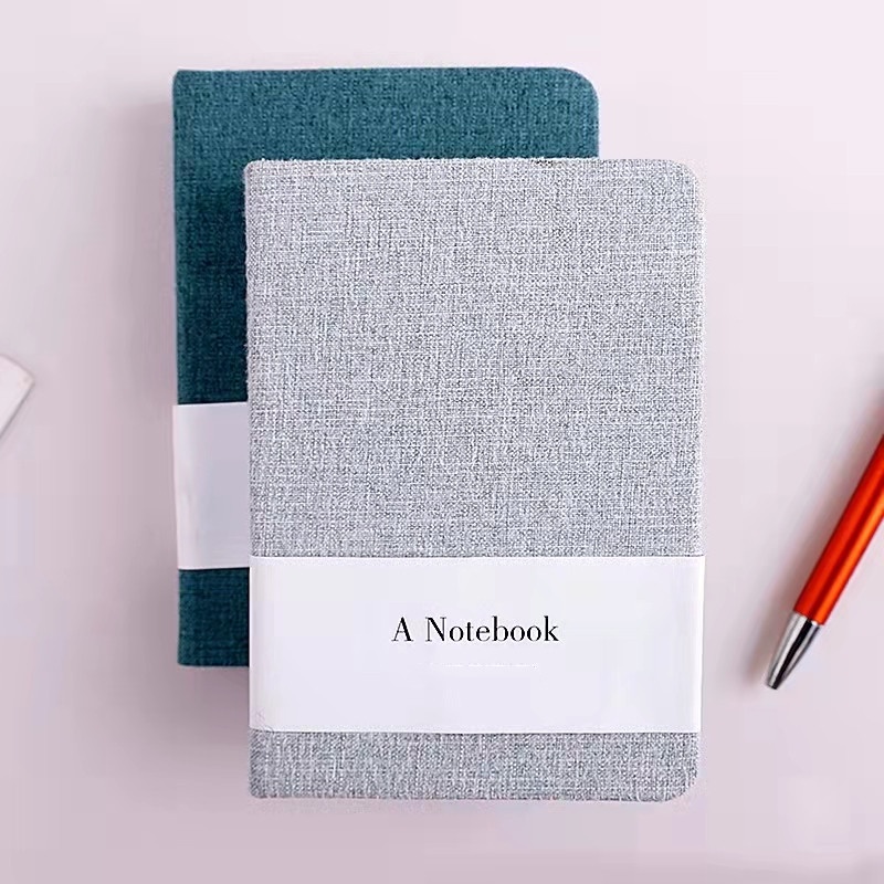 32K/72K Hardcover Notebook Linen Cover Mini Notepad Sketchbook Student ...