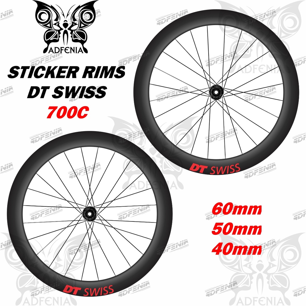 Decal Sticker Rims DT Swiss Road Bike Fixed Gear Sticker DT Swiss ...