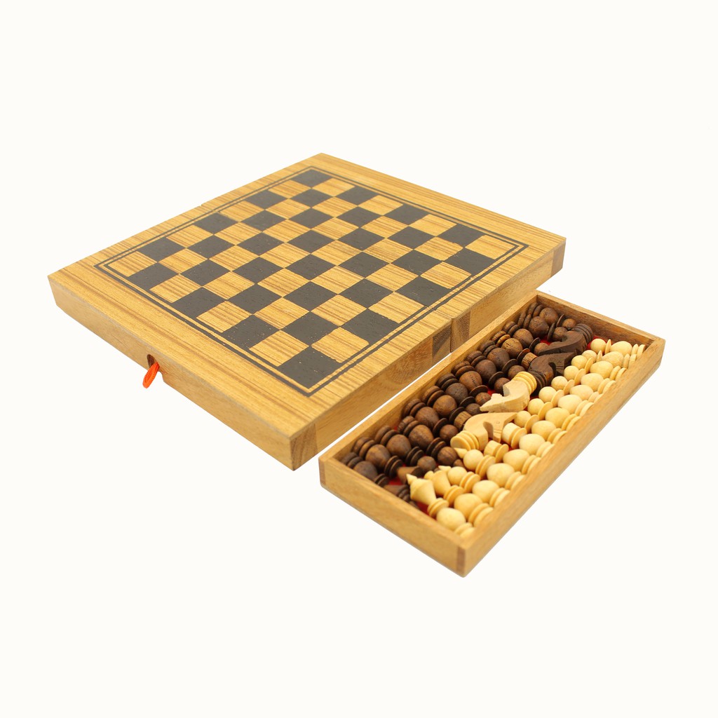 (Padded Wooden Toys) Chess-3 IN 1 + Bacgramon + Checkers(Handmade from ...