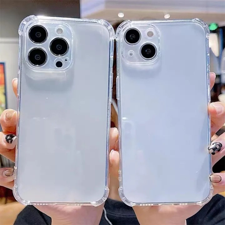 Luxury Shockproof Soft Transparent Case For iPhone 16 15 14 13 11 12 Pro X Xs Max 7 8 6 6s Plus ...