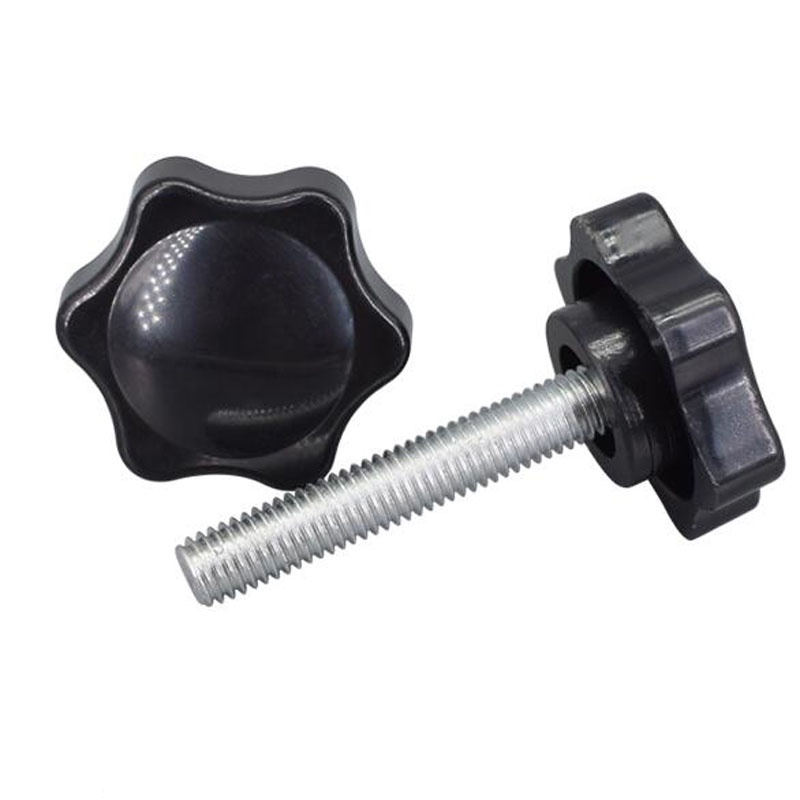 M8 M10 M12 Carbon Steel Plum Handle Screw Star Handle Bakelite Hand ...