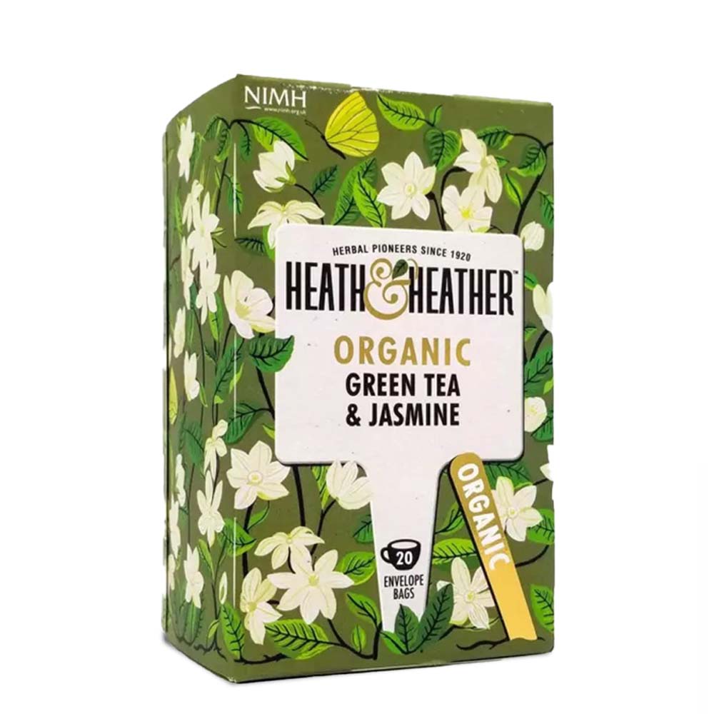 HEATH & HEATHER GREEN ORGANIC TEA & JASMINE 20 BAGS | Shopee Philippines