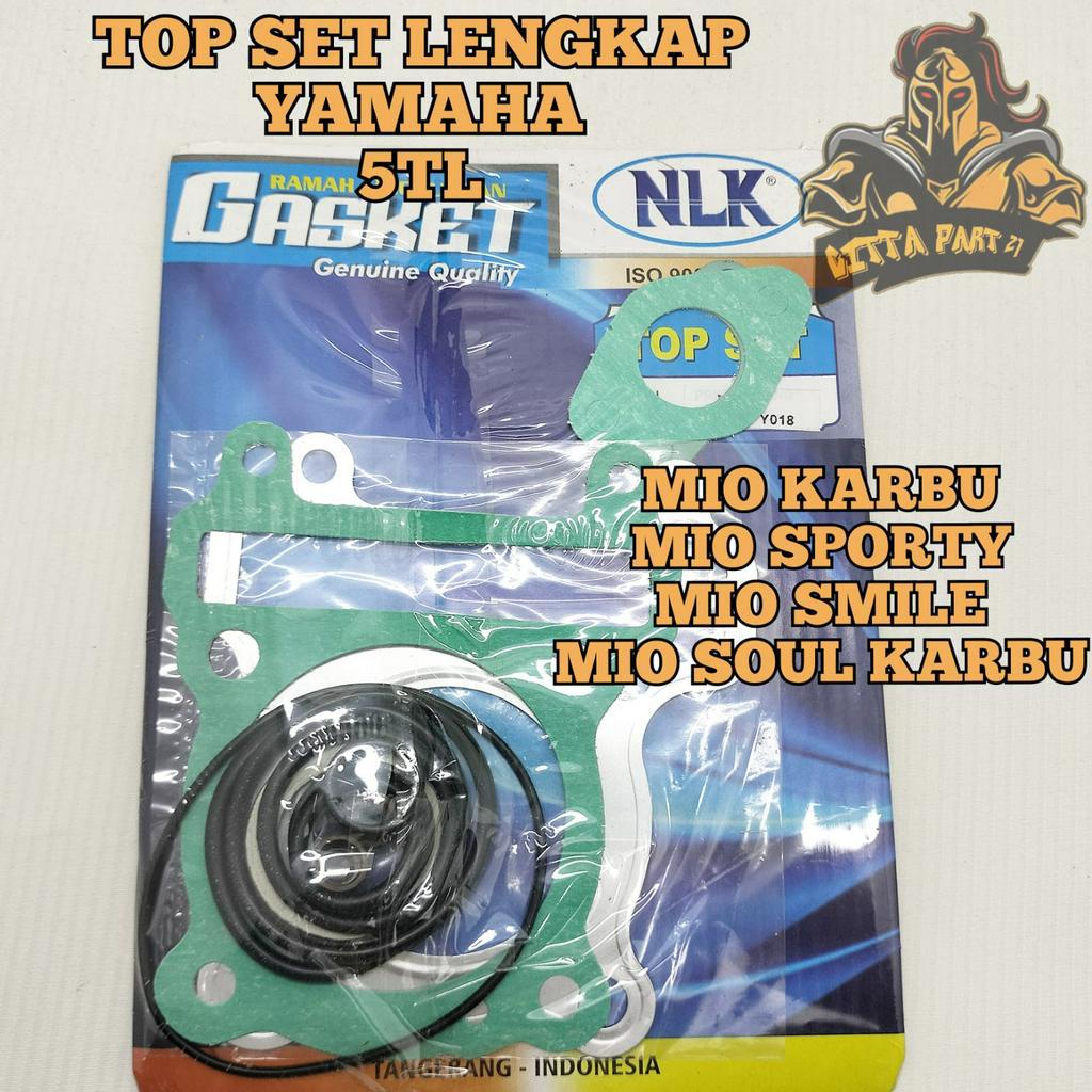 PACKING TOP SET COMPLETE YAMAHA 5TL ORIGINAL QUALITY ORIGINAL MIO KARBU ...
