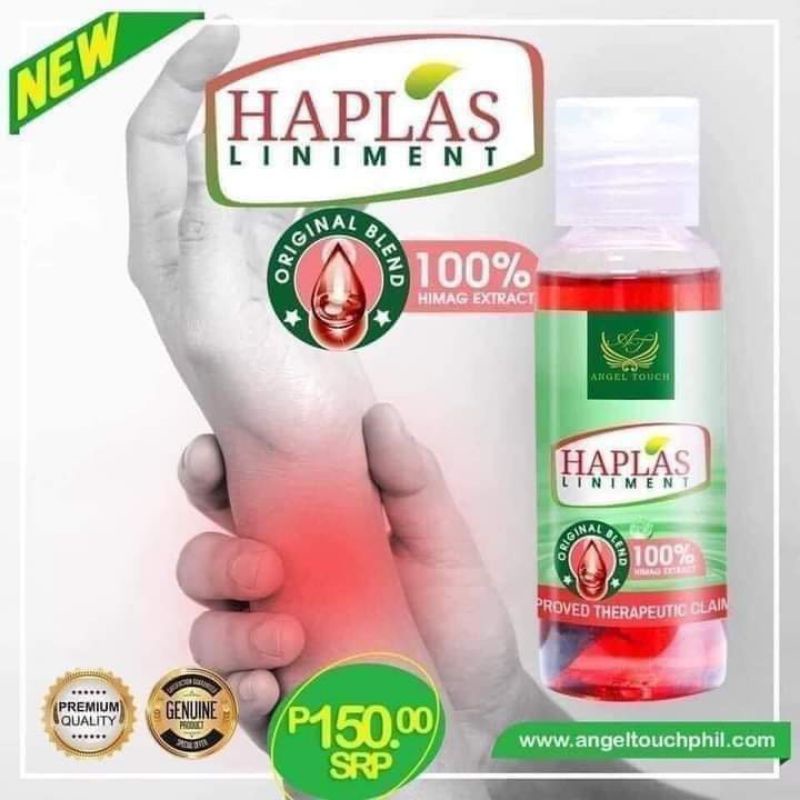 Haplas liniment oil by angel touch | Shopee Philippines
