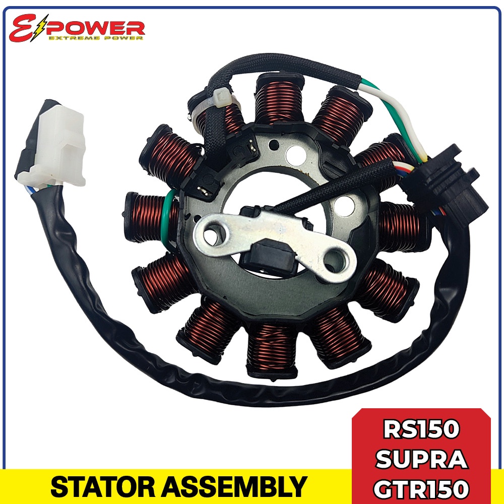 E-Power Magneto Stator Coil Assembly for Honda RS150, Supra GTR150 ...