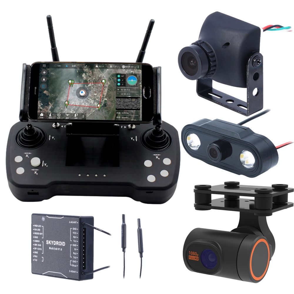 Skydroid T12 2.4GHz 12CH Remote Control With R12 Receiver/Mini Camera ...