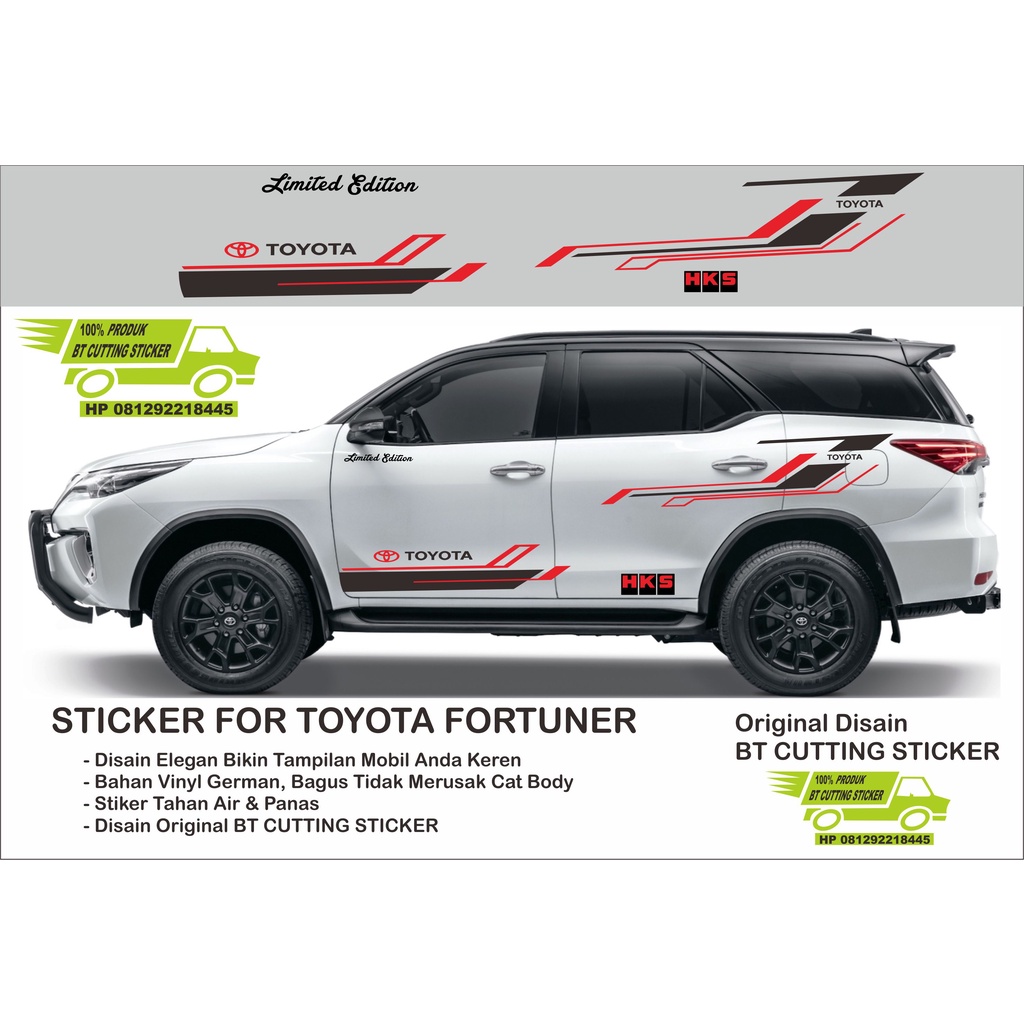 Car sticker toyota fortuner car sticker fortuner sticker toyota ...