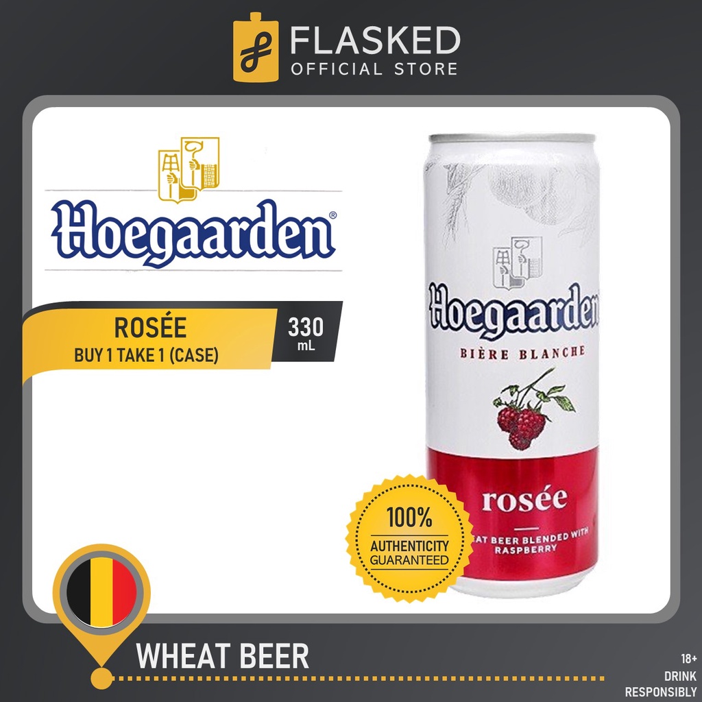Hoegaarden Rosee Belgian Beer Can 330mL Buy 1 Take 1 | Shopee Philippines
