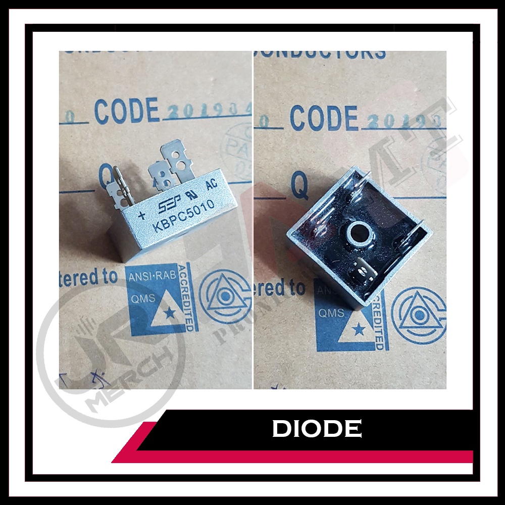 (KBPC5010) Diode Bridge Type 50 amp 100V Resistor Electrical Component ...