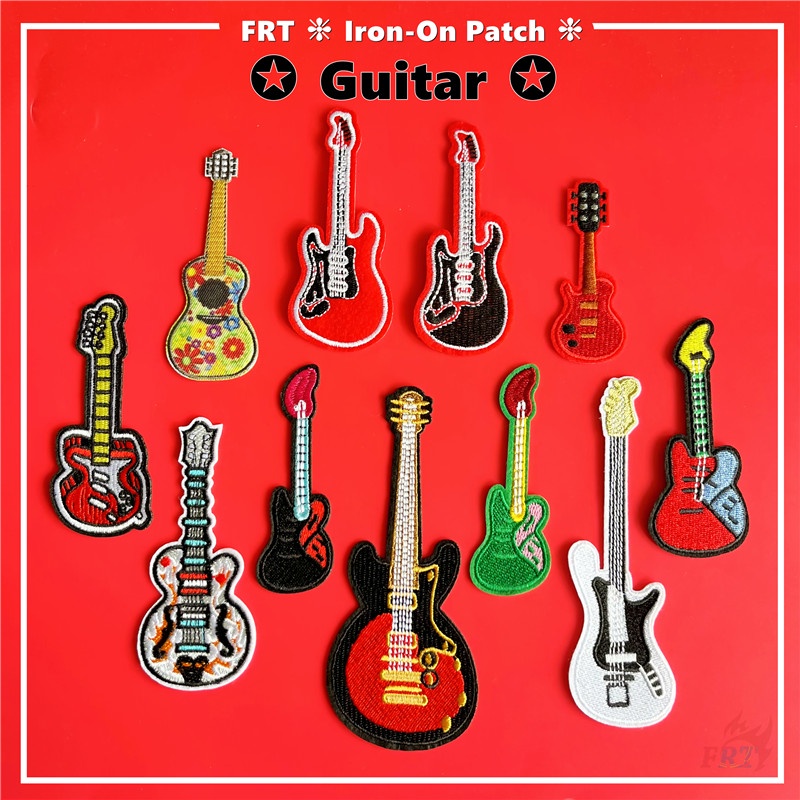 ☸ Guitars Iron-on Patch ☸ 1Pc Rock N Roll DIY Sew on Iron on Badges Patches | Shopee Philippines
