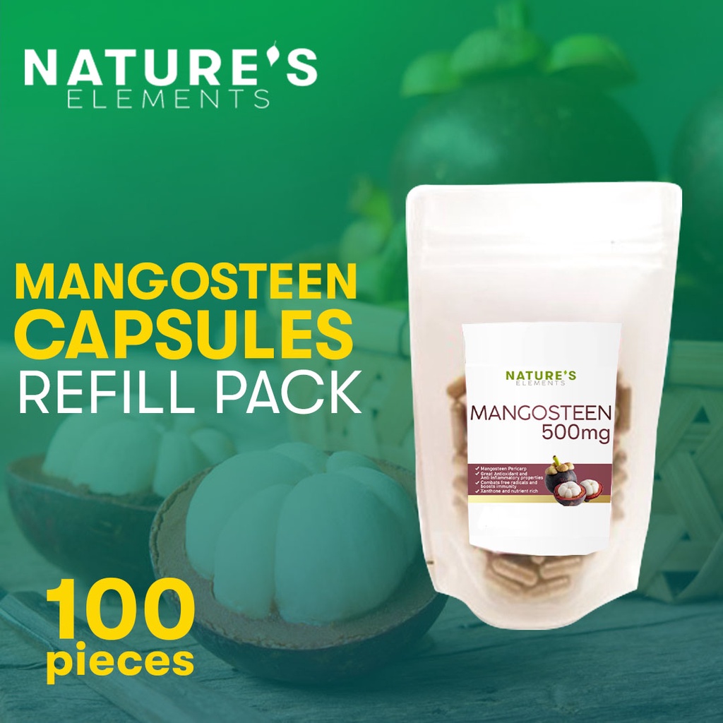 Organic Mangosteen Capsules Refill Pack (100, 60, 30 Capsules ...