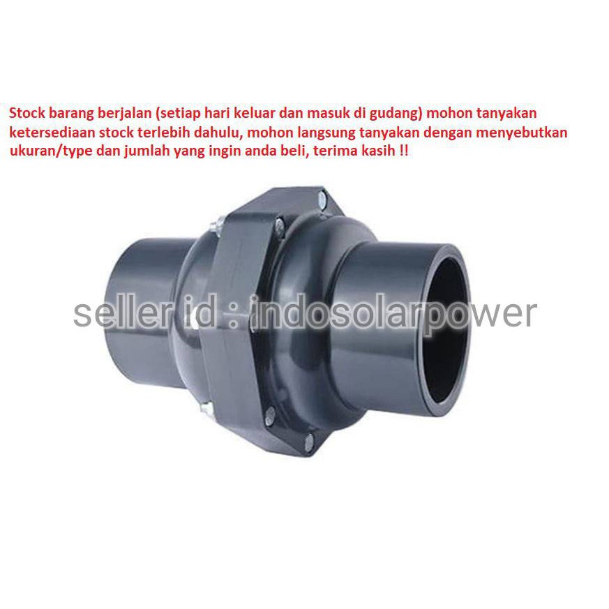 Swing check valve PVC tabok valve 2" 3" 2 3 inch in CM Taiwan brand, good thickness | Shopee ...