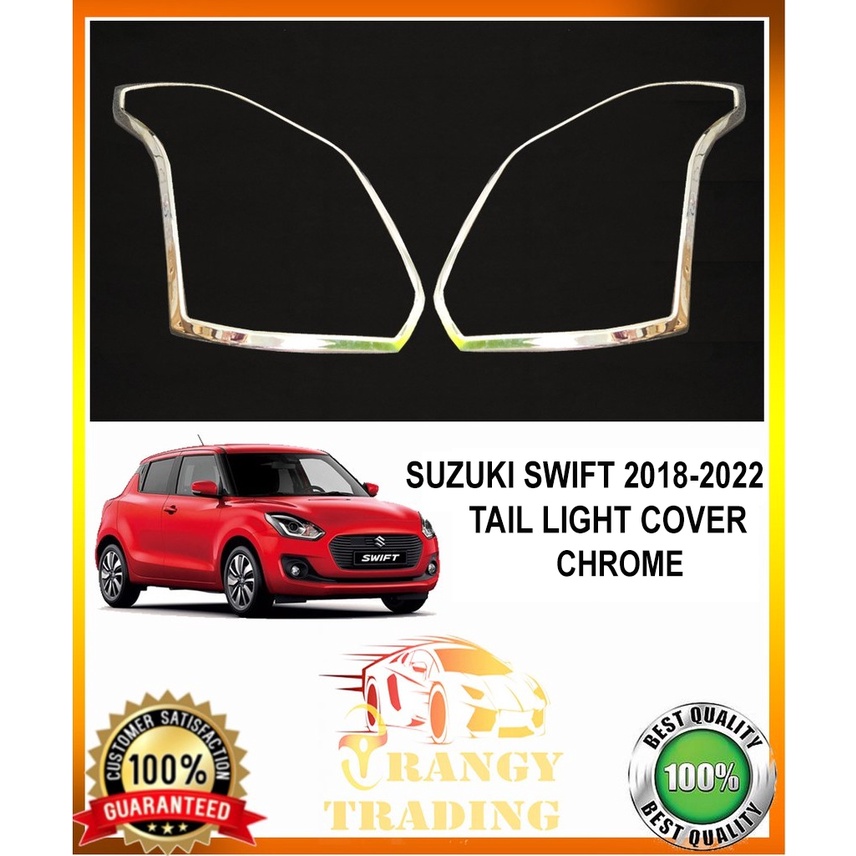 Suzuki Swift 2018 to 2022 Taillight cover chrome 2019 2020 2021 Tail ...