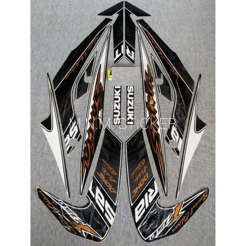 Raider 150 New Breed Decals/Sticker White Gold | Shopee Philippines