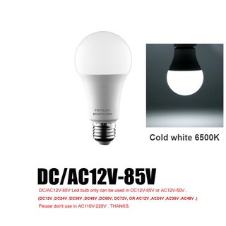 NEW LED Bulb Lamp AC/DC 12V 24V 36V 48V E27 3w 6w 9w 12w 15w Energy ...