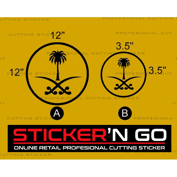 CUSTOM SAUDI STATE STICKER | Shopee Philippines