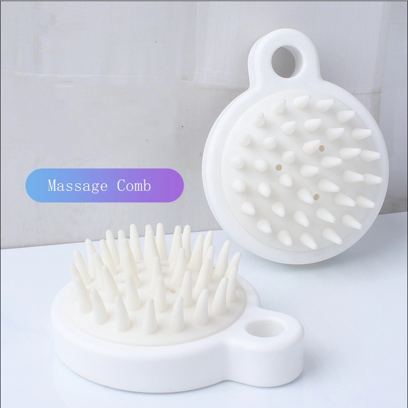 Silicone Scalp Massage Comb Japanese Style Shampoo Brush Comfortable ...