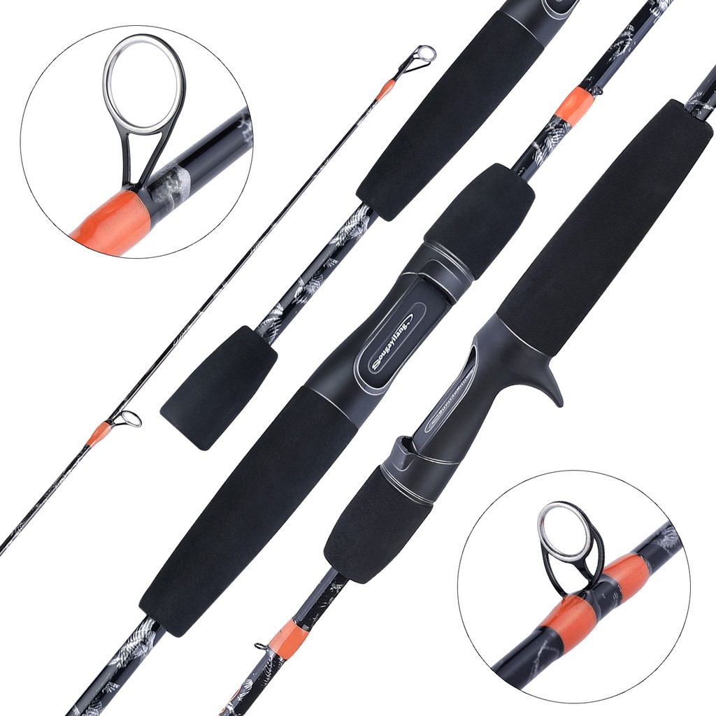 Sougayilang Spinning Fishing Rod Casting Fishing Rod New 5FT Carbon ...