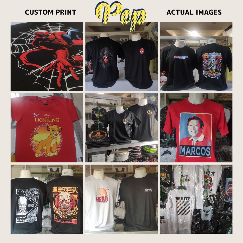 Custom T-shirt Printing Service | Shopee Philippines