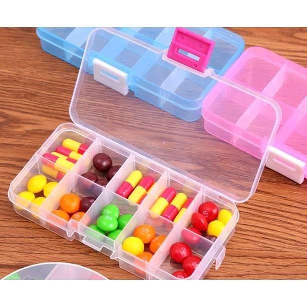 Medicine Box 10 Dividers Medicine Box | Shopee Philippines