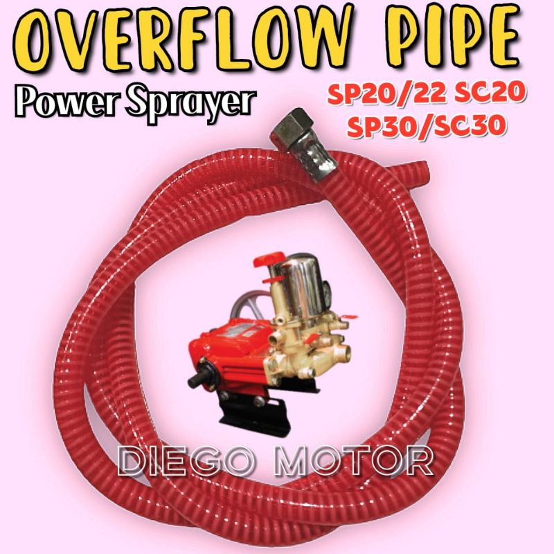 Sp20 SP30 SC22 SC30 Overflow pipe Return Hose Power Sprayer Pump Stim ...