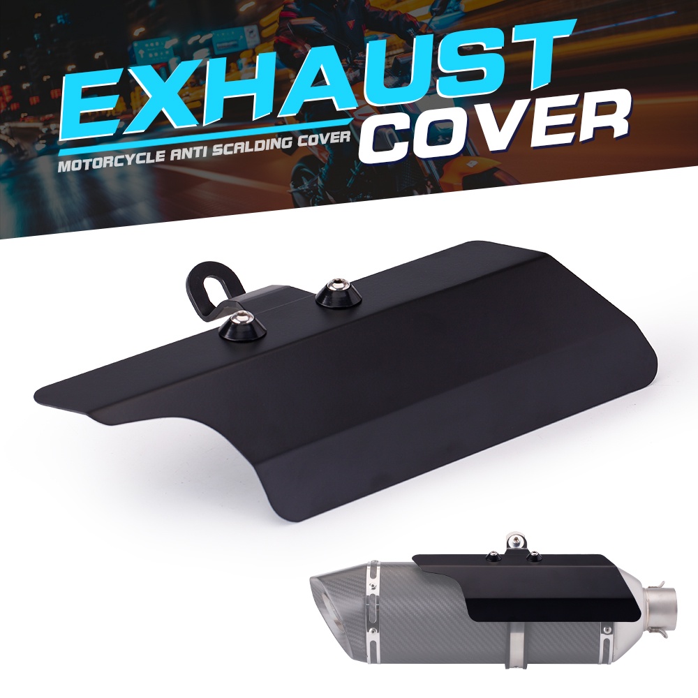 Motorcycle Exhaust Pipe Stainless steel Protector Heat Shield Muffler ...