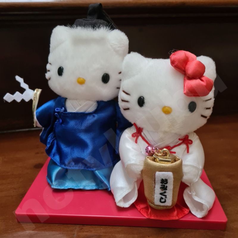 Hello Kitty and Dear Daniel Traditional Japanese Wedding Plush Figure ...
