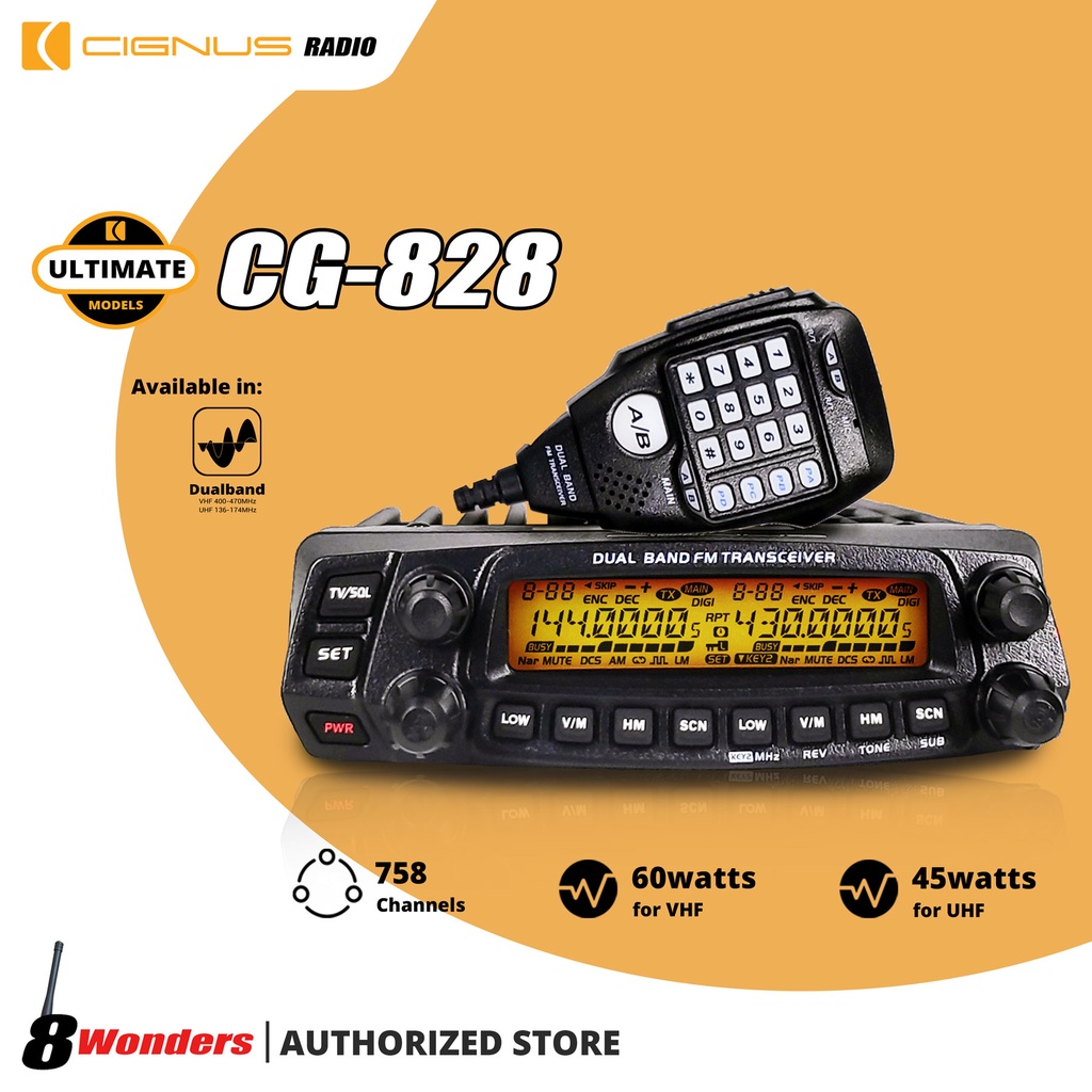 Cignus CG-828 Base Radio Ultimate | Shopee Philippines